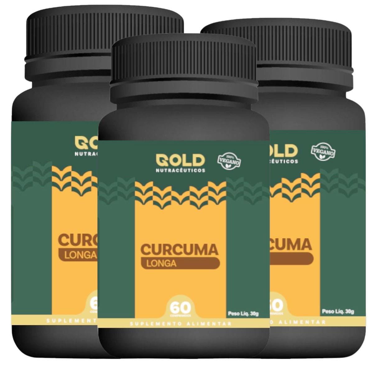 Cúrcuma Longa Vegana 60 Comprimidos Gold Nutracêuticos - Natunutra