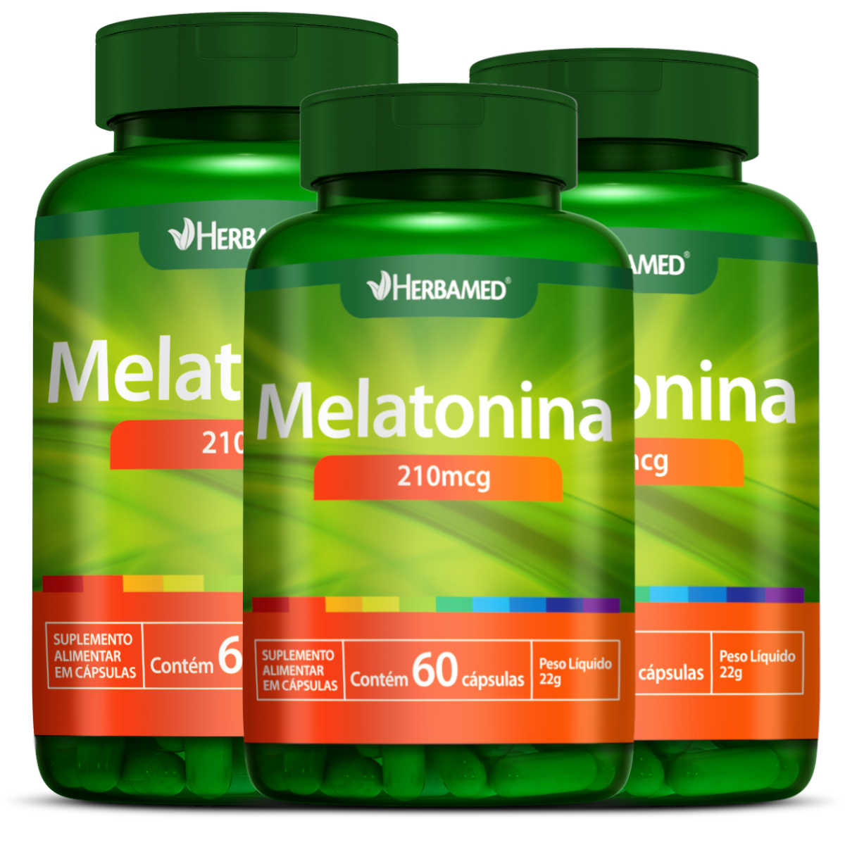 Melatonina 210mcg 60 Cápsulas Herbamed - Natunutra