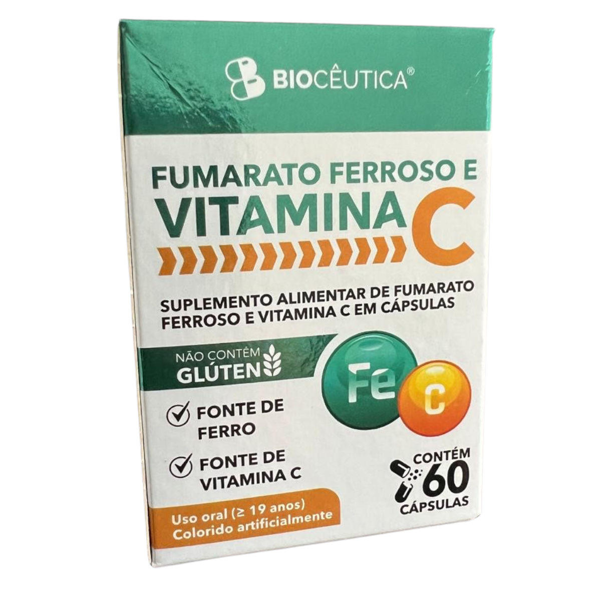 Fumarato Ferroso 60 Cápsulas Biocêutica - Natunutra