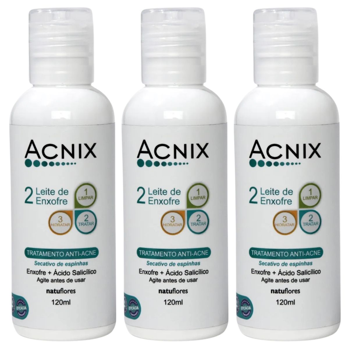 Leite de Enxofre 120ml Acnix Natuflores - Natunutra