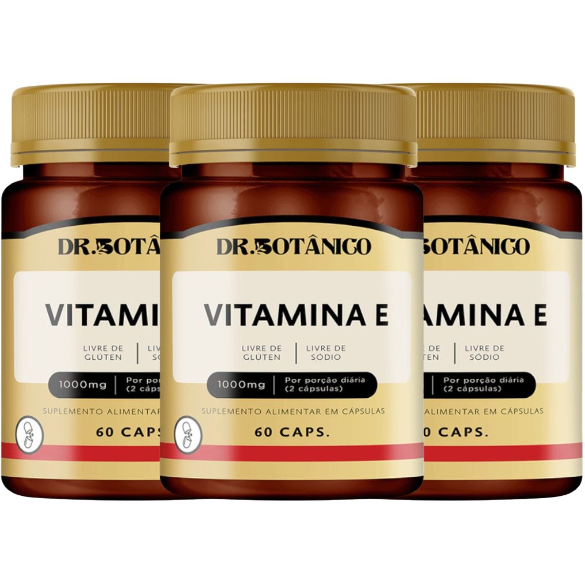 Vitamina E 1000Mg 60 Cápsulas Dr. Botânico - Natunutra