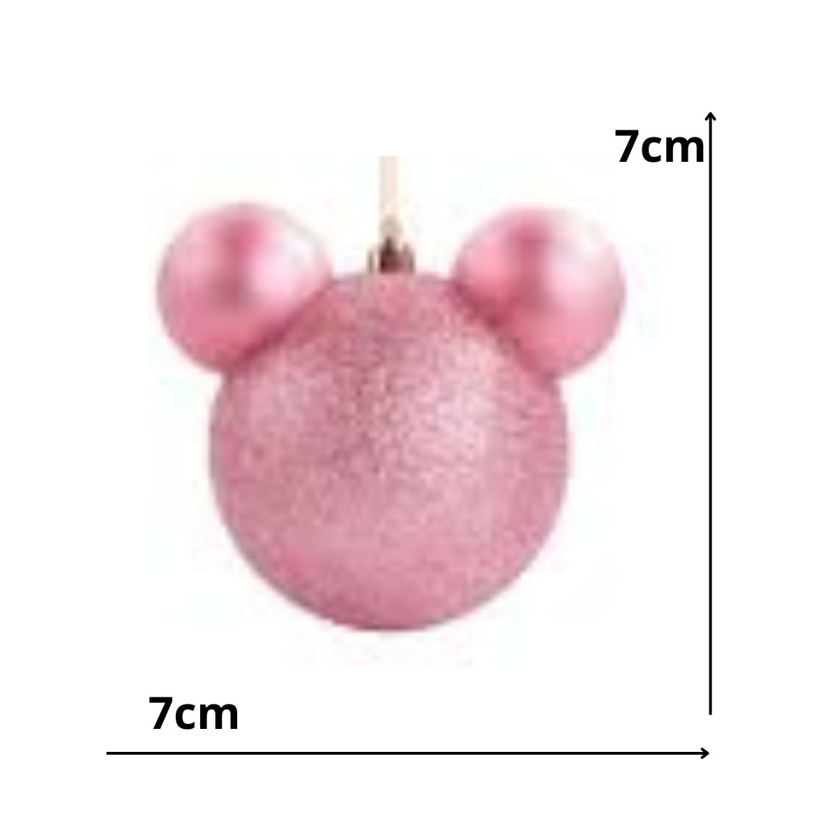 Bola Natalina 7cm Mickey C/6PC Colorida 1051571 Cromus - Casarin Home