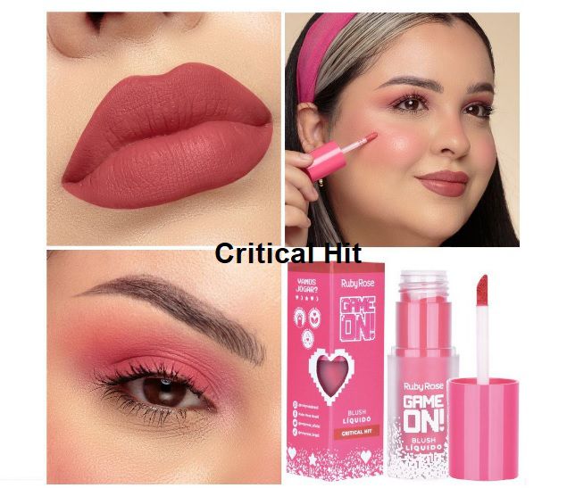 Blush Líquido Game On - Ruby Rose - Luxx Make Up