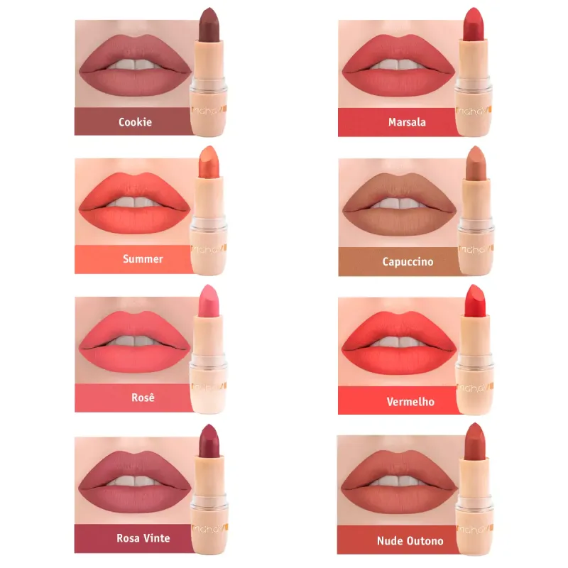 Batom Bala Dia a Dia - Mahav - Luxx Make Up