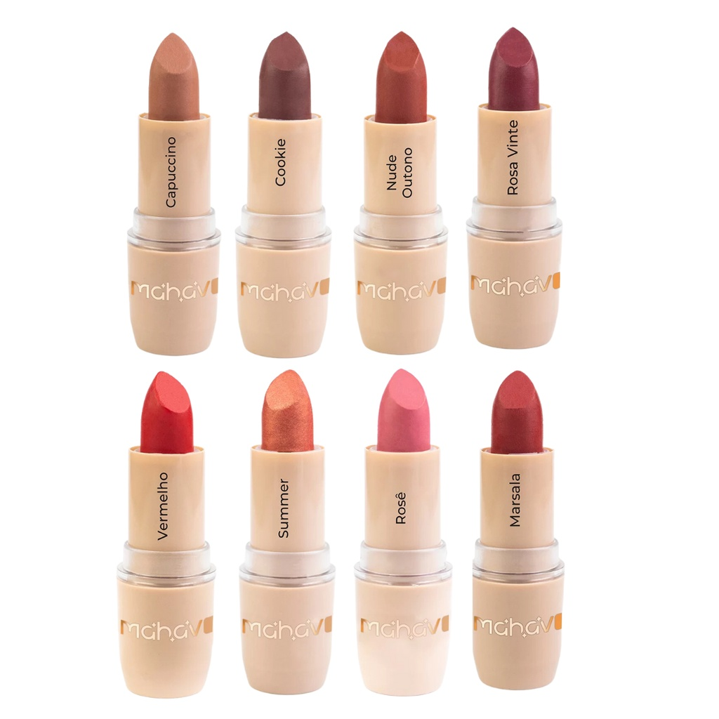 Batom Bala Dia a Dia - Mahav - Luxx Make Up