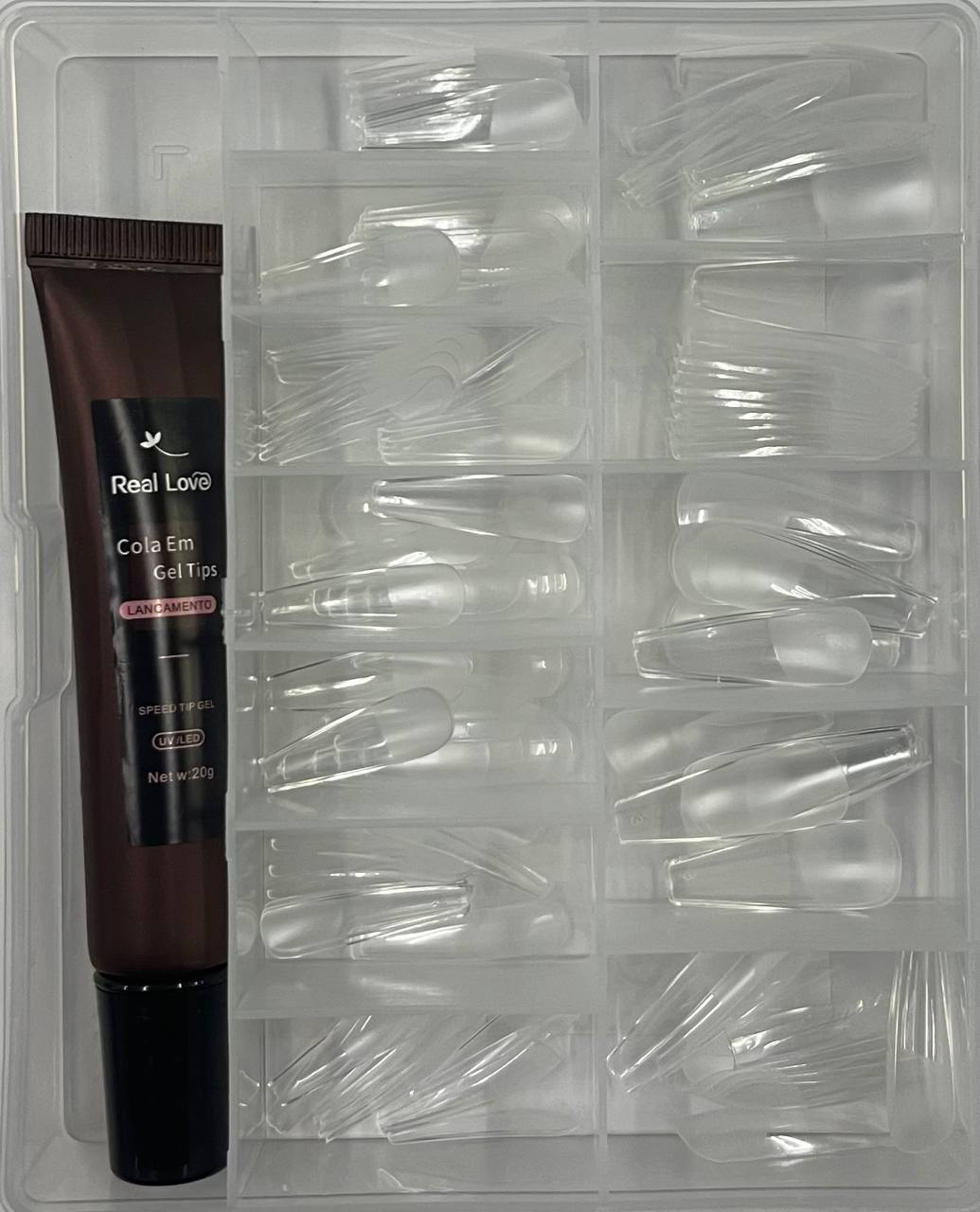 Kit Gel Formato de Tips - Real Love - Luxx Make Up