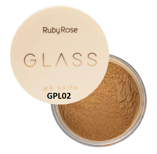 Pó Solto Glass - Ruby Rose - Luxx Make Up