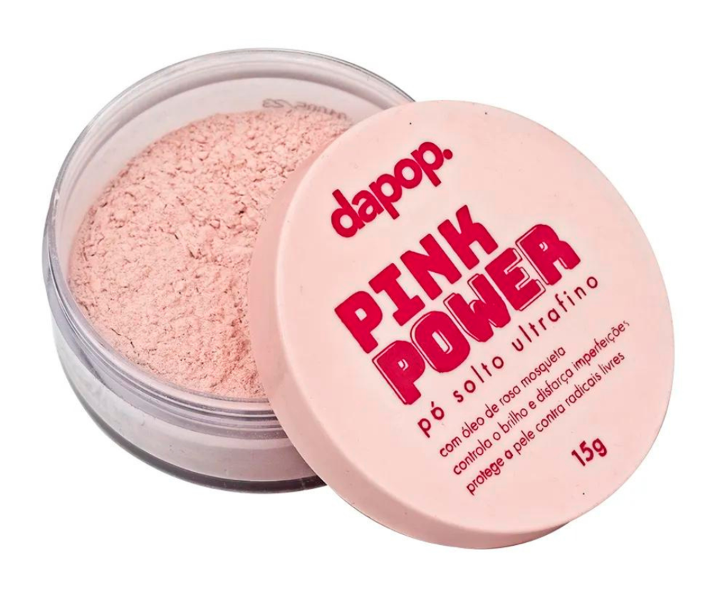 Pó Solto Ultrafino Pink Power - DaPop - Luxx Make Up