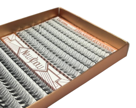 Cartela de Cílios Tufo sem Nó Wispy Light 10P 0.10D + 20P 0.10D Mix ...