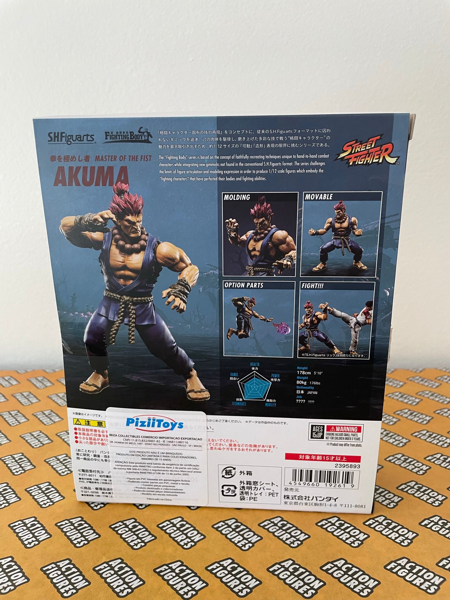 Bandai S.H.Figuarts - Street Fighter Akuma - Action Figures BR