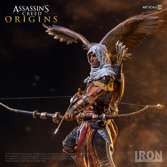 Bayek Assassin's Creed Origins - Estátua Iron Studios 1/10 - Action ...