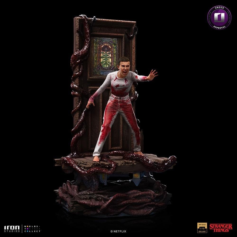 🧠 Estátua Eleven - Stranger Things | Iron Studios 1/10 | Deluxe Art S ...