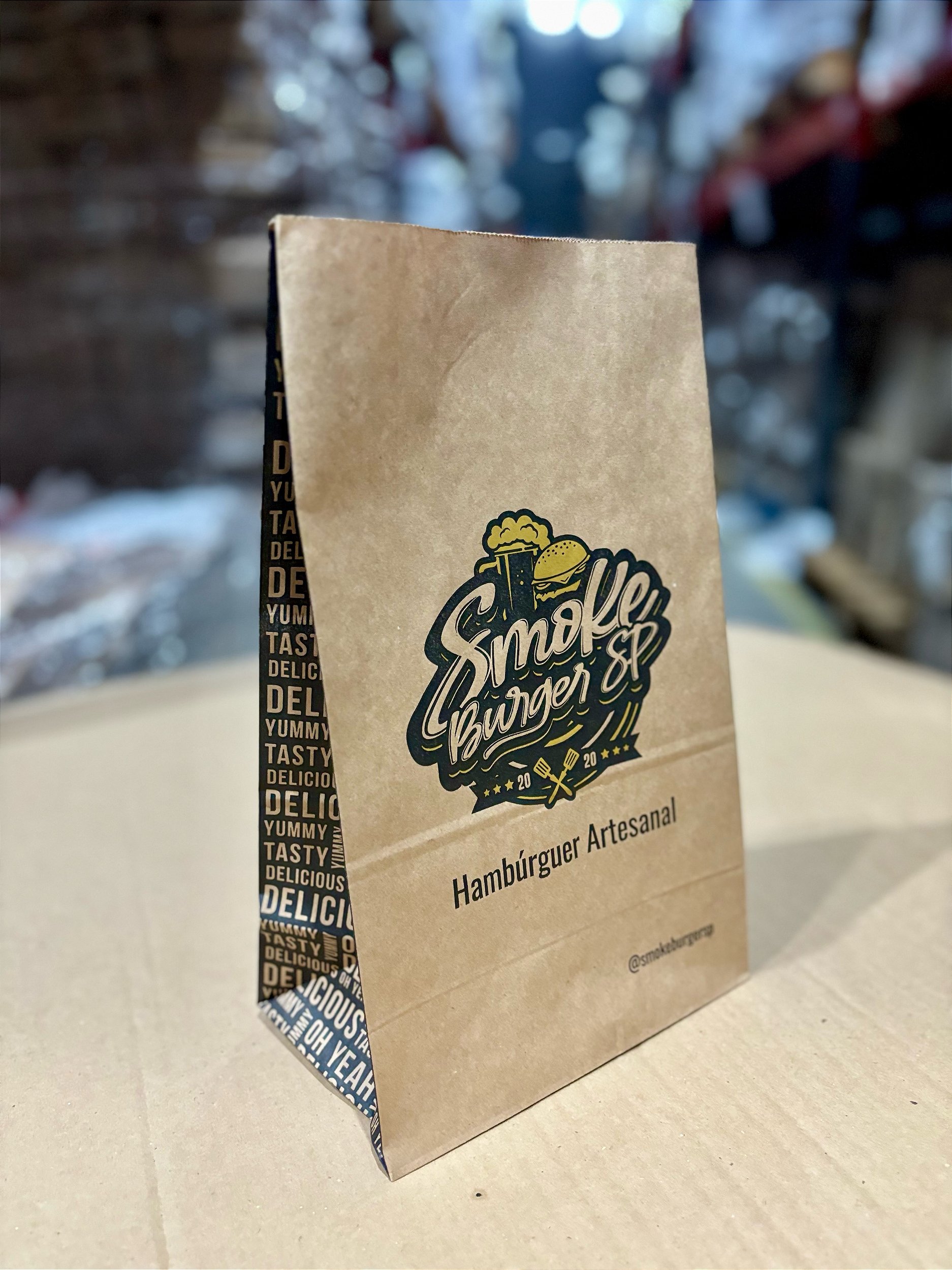 Saco Kraft Grande Personalizado - Resistente para Delivery - IMPERA ...