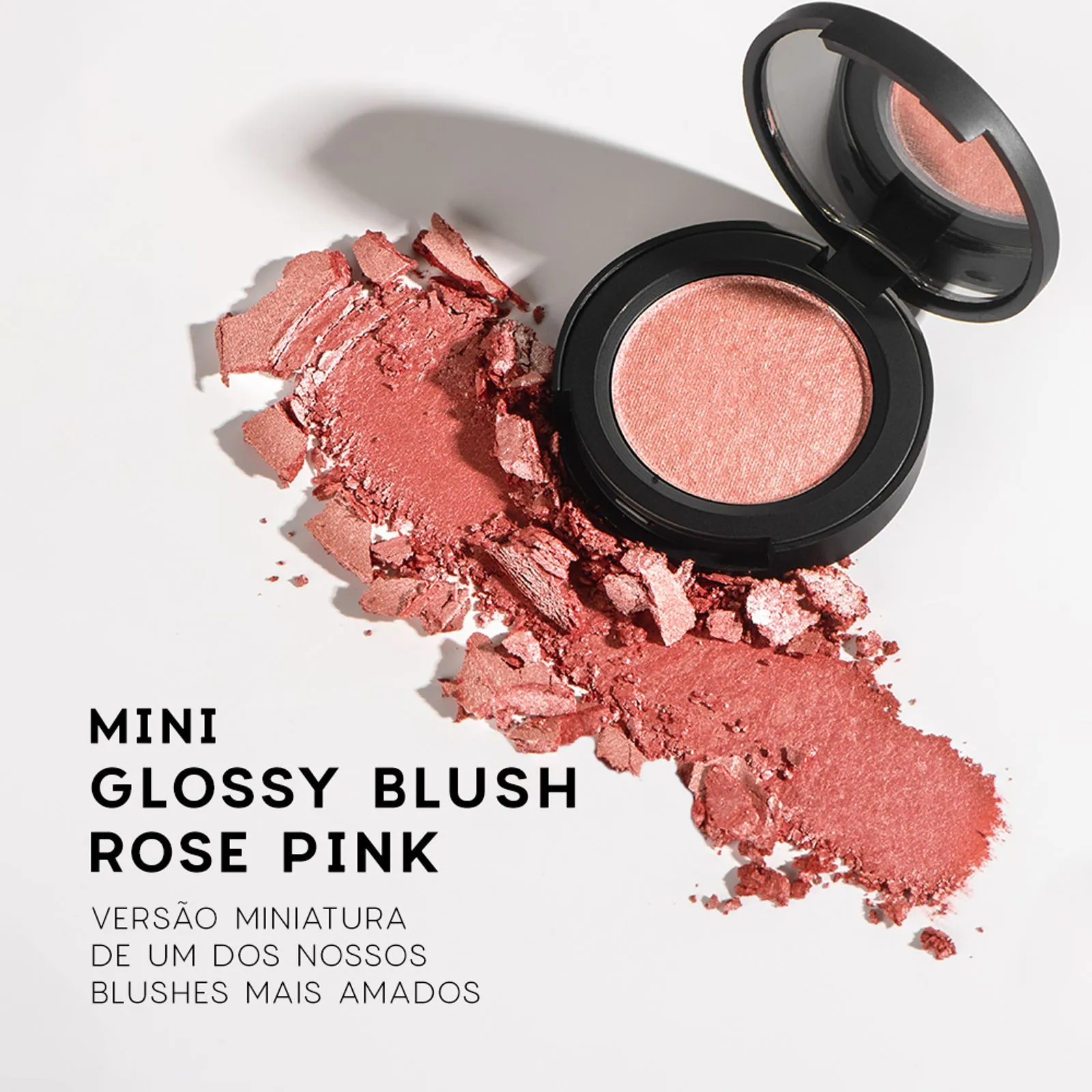 Mini Blush Rose Pink Glossy Blush Edition - Oceane - Lily Makeup Store