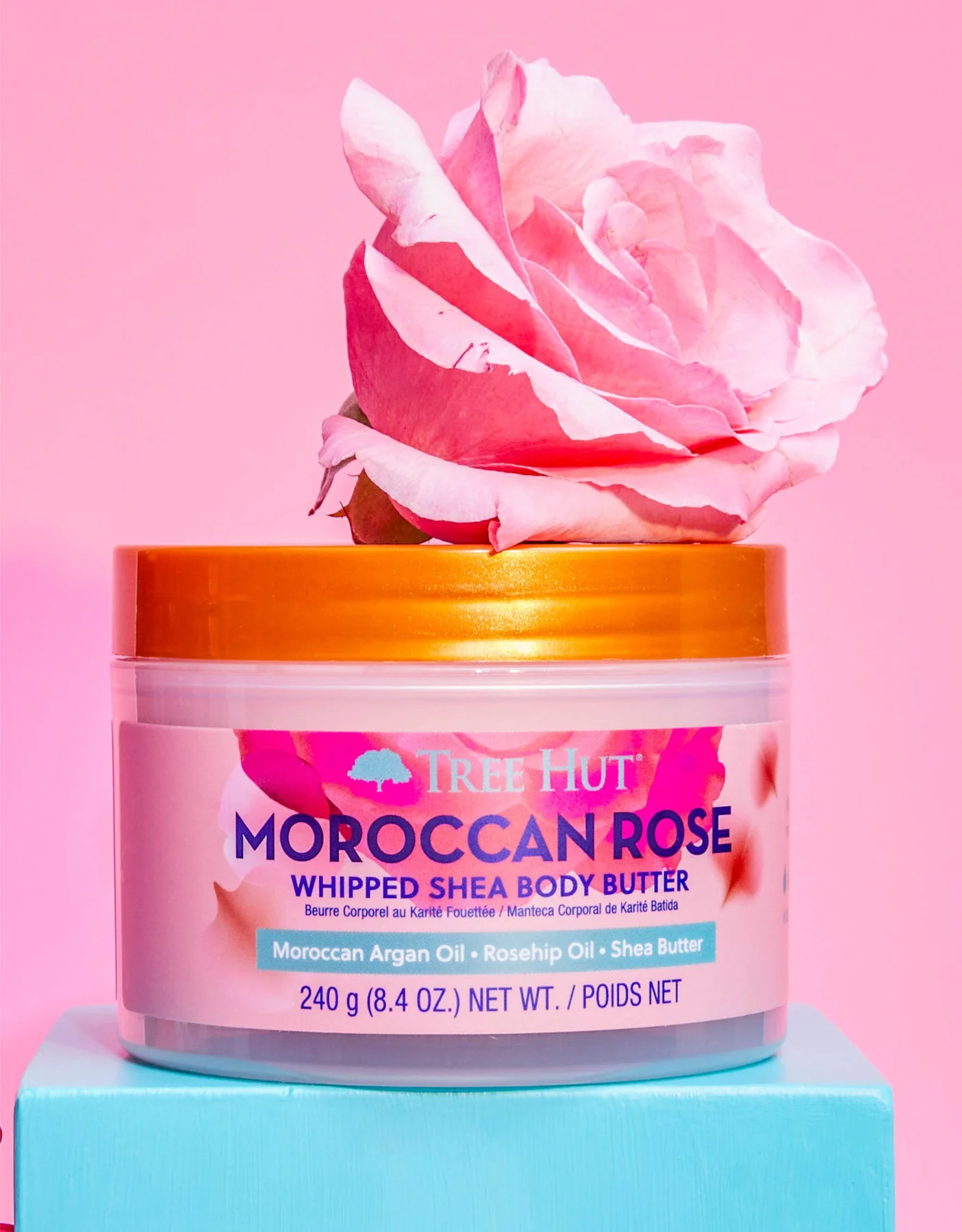 Manteiga Corporal Moroccan Rose Whipped Shea Body Butter - Tree Hut - Lily Makeup Store