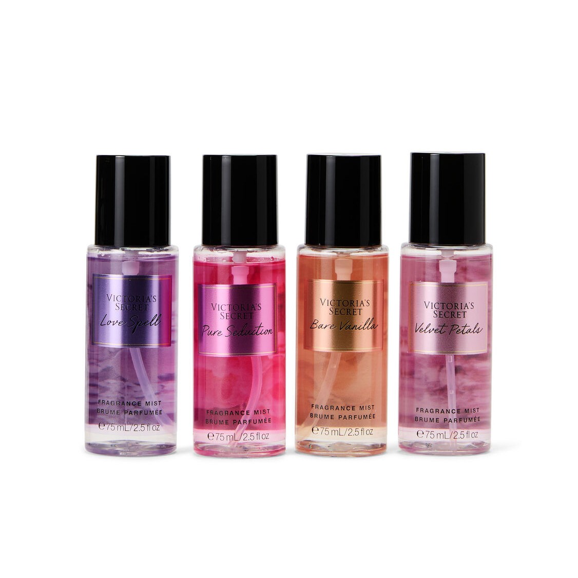 Kit 4 Mini Body Splash The Best of Mist - Victorias Secret - Lily ...