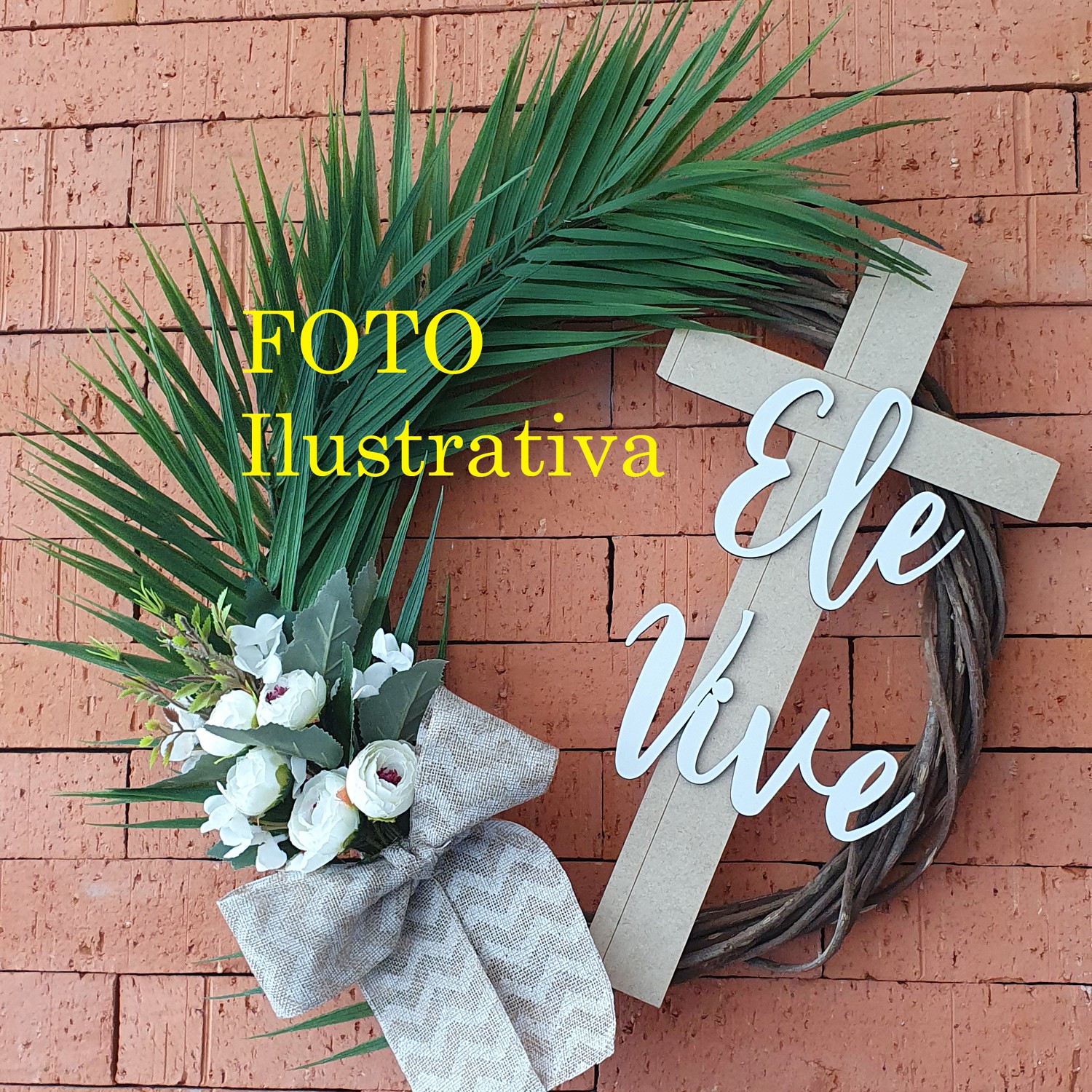 Cruz e escrita Ele Vive para aplicação em Artesanato - Laser Decor ...