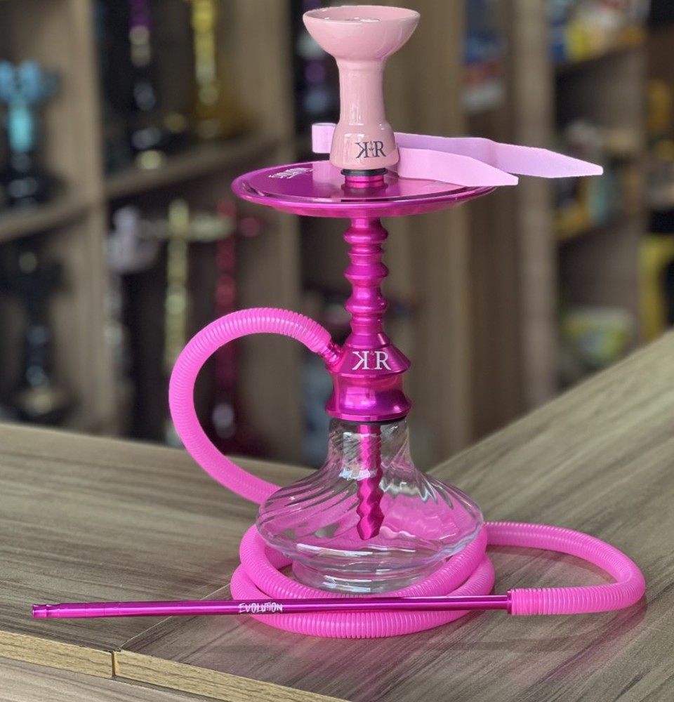 NARGUILE PEQUENO KR EVOLUTION - KIT COMPLETO (Selecione a cor ...