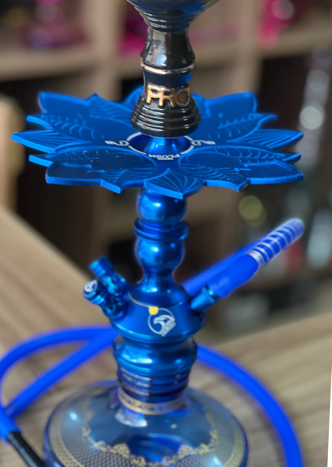 Narguile Zeus Single Completo - Azul - Tabacaria Premium