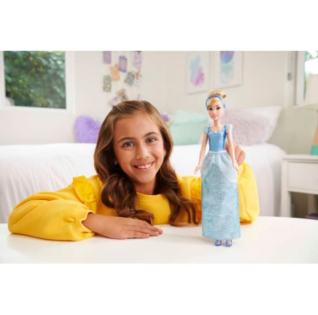 Boneca Princesa Disney Saia Cintilante Cinderela HLW02 - Mattel ...