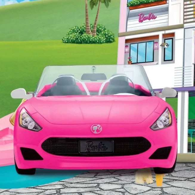 Carro Conversível da Barbie HBT92 - Mattel - Happily Brinquedos