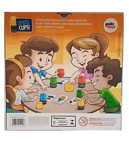 Jogo Speed Cups 1200 - Pakitoys - Happily Brinquedos