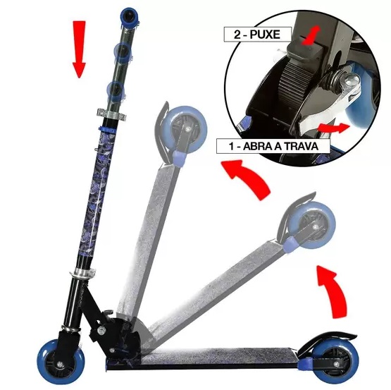 Patinete 2 Rodas B0005 - BBR Toys - Happily Brinquedos