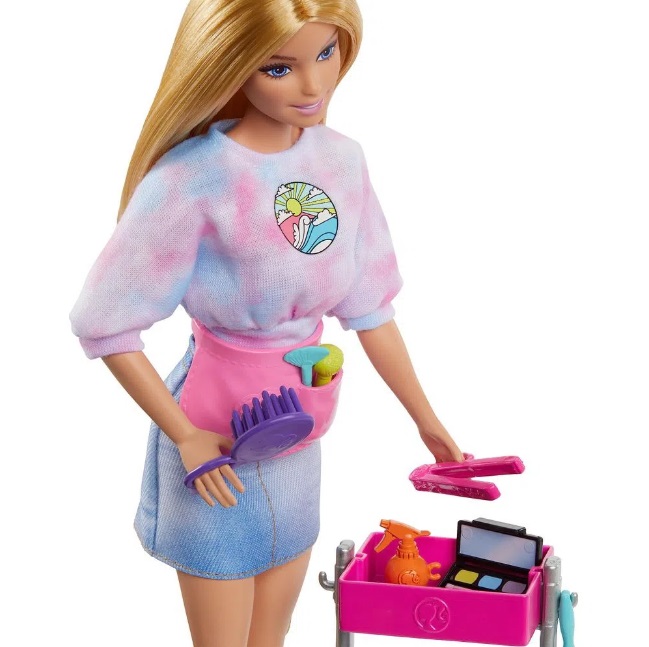 Boneca Barbie Malibu Estilista de Cabelo HNK95 - Mattel - Happily ...