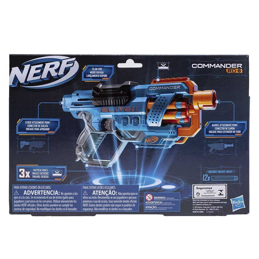 Lançador de Dardos Nerf Elite 2.0 Comander E9486 - Hasbro - Happily ...