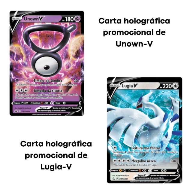 Pokémon TCG Box Lugia e Unown Realeza Absoluta 328 - Happily Brinquedos