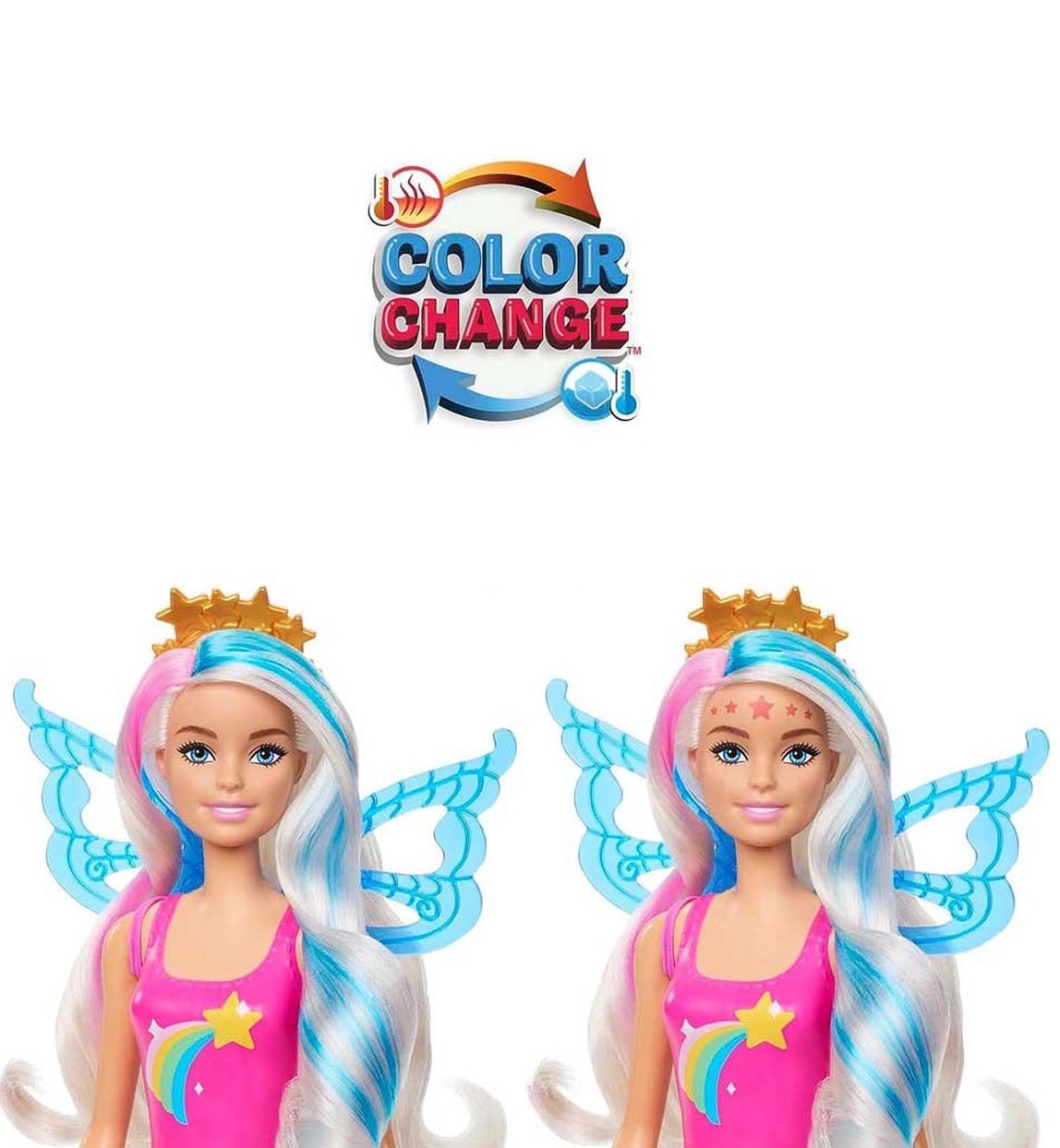 Boneca Barbie Color Reveal Galáxia Arco-Íris HNX06 - Mattel - Happily ...