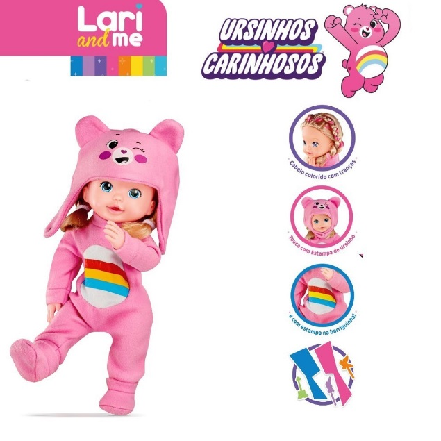 Boneca Lari and Me Ursinhos Carinhosos 5817 - Roma - Happily Brinquedos