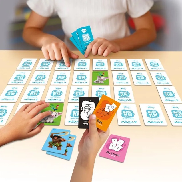 Jogo Memo Play Moana 2 1295 - Elka - Happily Brinquedos