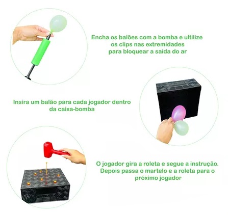 Jogo Estoura Balão 4097 - Pakitoys - Happily Brinquedos
