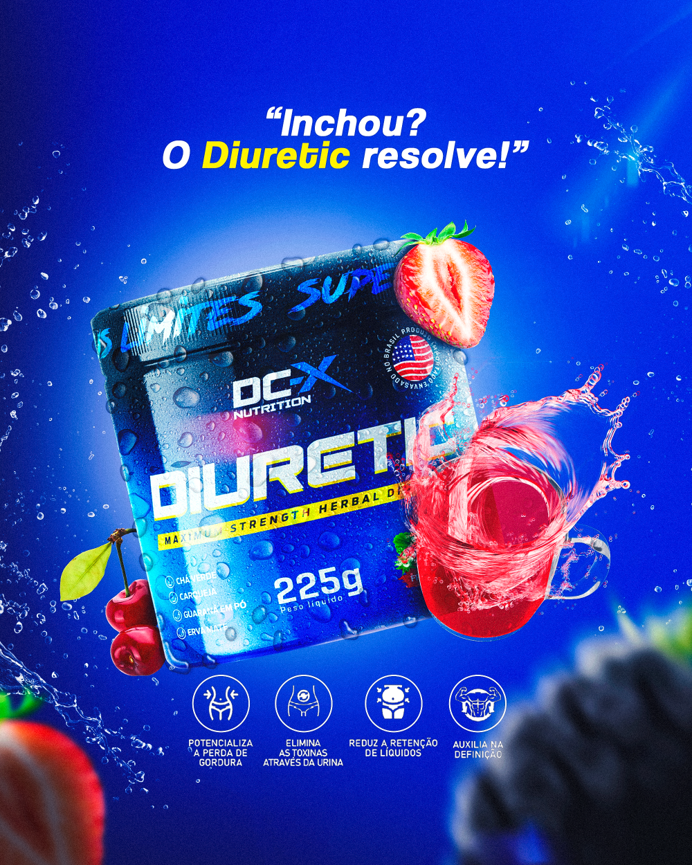 DIURETIC (225g) - DCX - DCX Nutrition | Suplementos Nutricionais