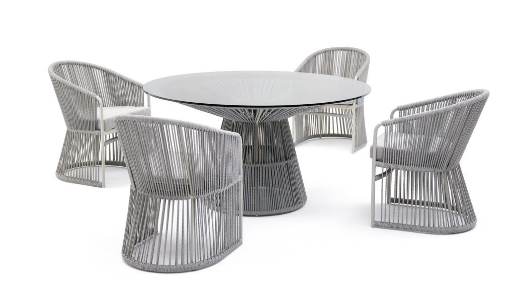 AM k2- Conjunto Beautiful com 4 Cadeiras - sid design móveis