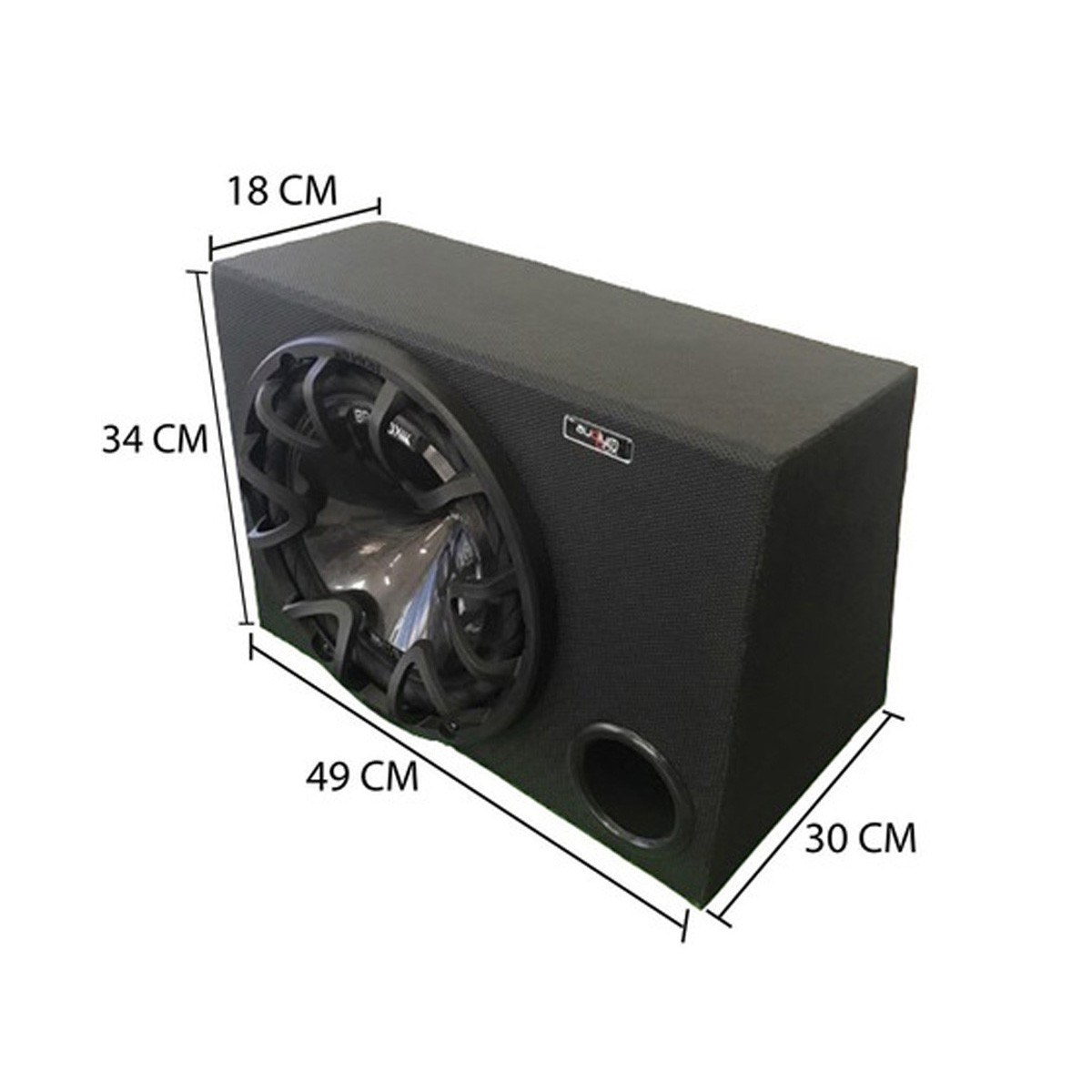 Caixa De Som Dutada Subwoofer 12" Bravox Premium - Mundo Audio