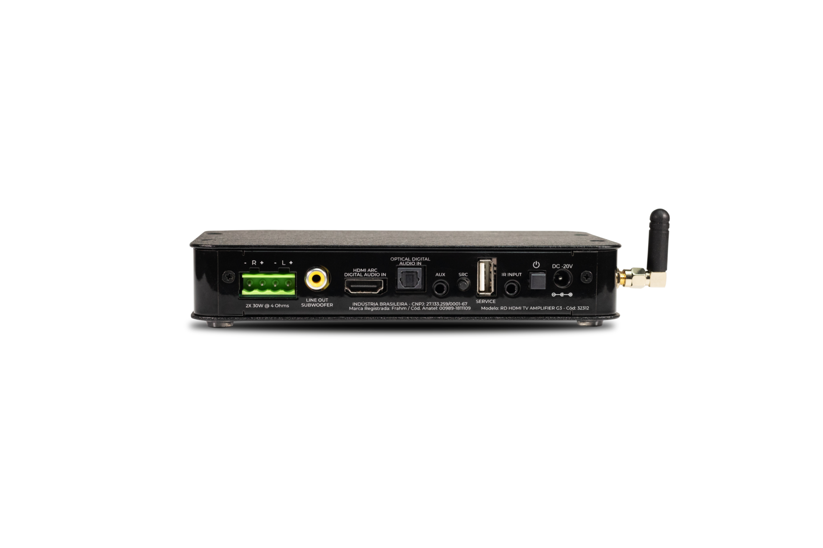 Kit Som Ambiente Rd Hdmi Tv + 2 Arandelas Quadradas Frahm - Mundo Audio