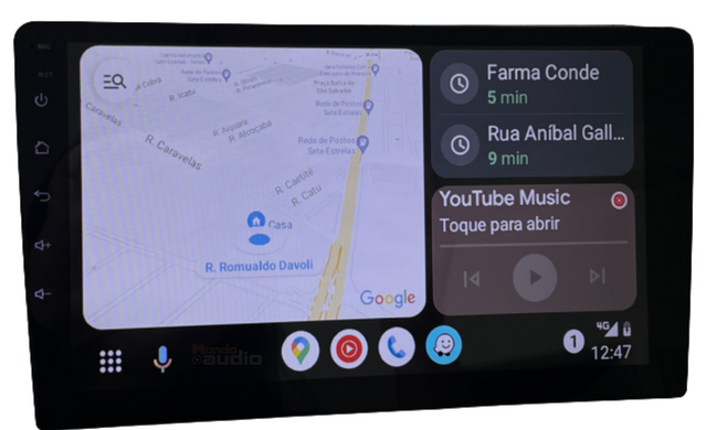 Central Multimidia 9 Polegadas Apple Carplay e Android - Mundo Audio