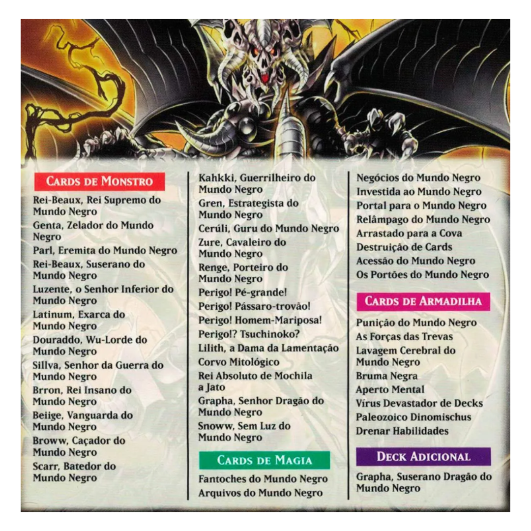 Novo Deck Mundo Negro Yu-Gi-Oh! TCG | Pronta Entrega - Omniverse