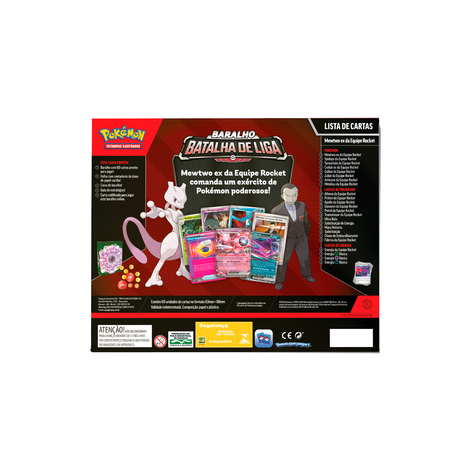 Baralho Batalha de Liga - Mewtwo Ex - Pokémon - Omniverse