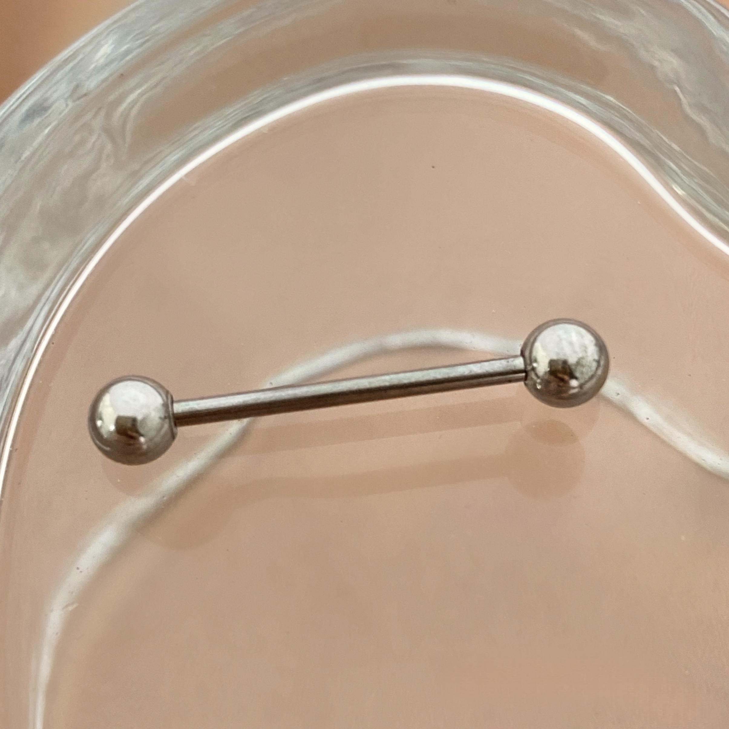 PIERCING RETO BÁSICO /MAMILO AÇO 316L 16MM PARA PERFURAÇÃO⭐️ - Mania de ...