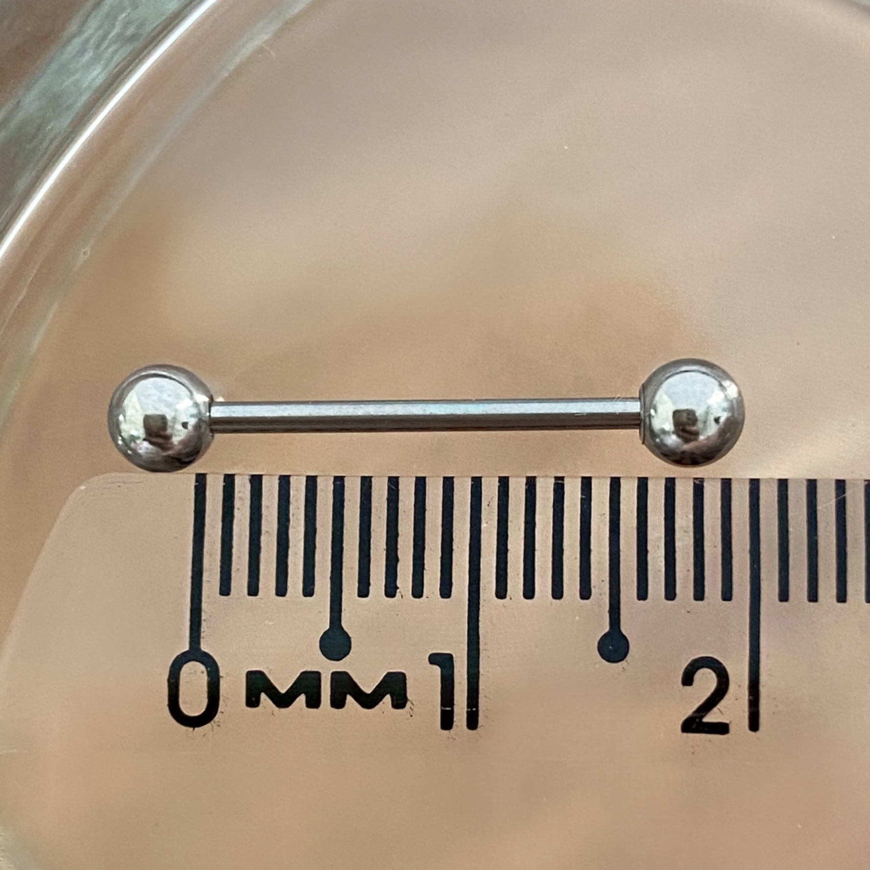 PIERCING RETO BÁSICO /MAMILO AÇO 316L 16MM PARA PERFURAÇÃO⭐️ - Mania de ...