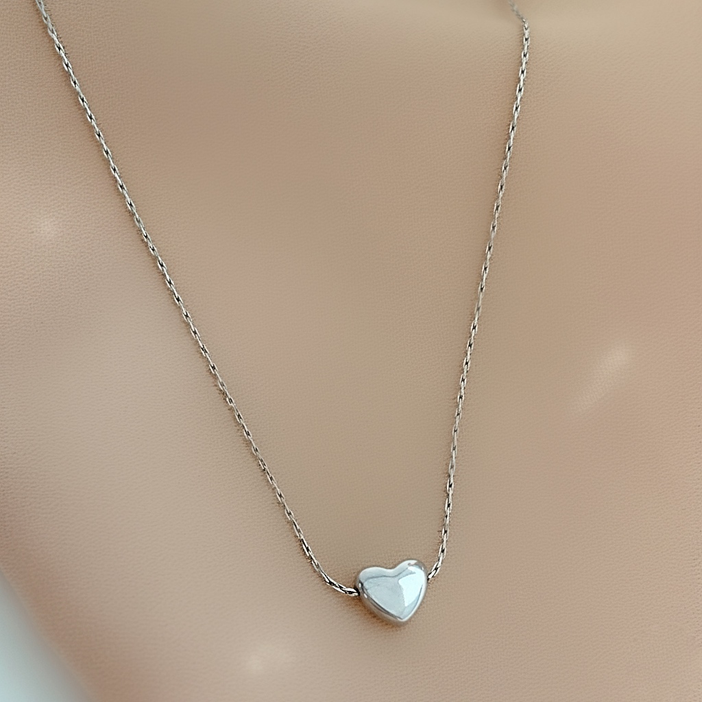 COLAR MINI CORAÇÃO DELICADO AÇO 316L⭐️ - Mania de Biju - Bijuterias ...