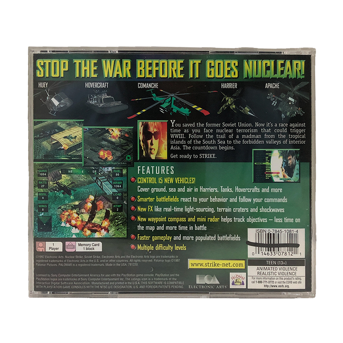 Jogo Nuclear Strike - PS1 - MeuGameUsado