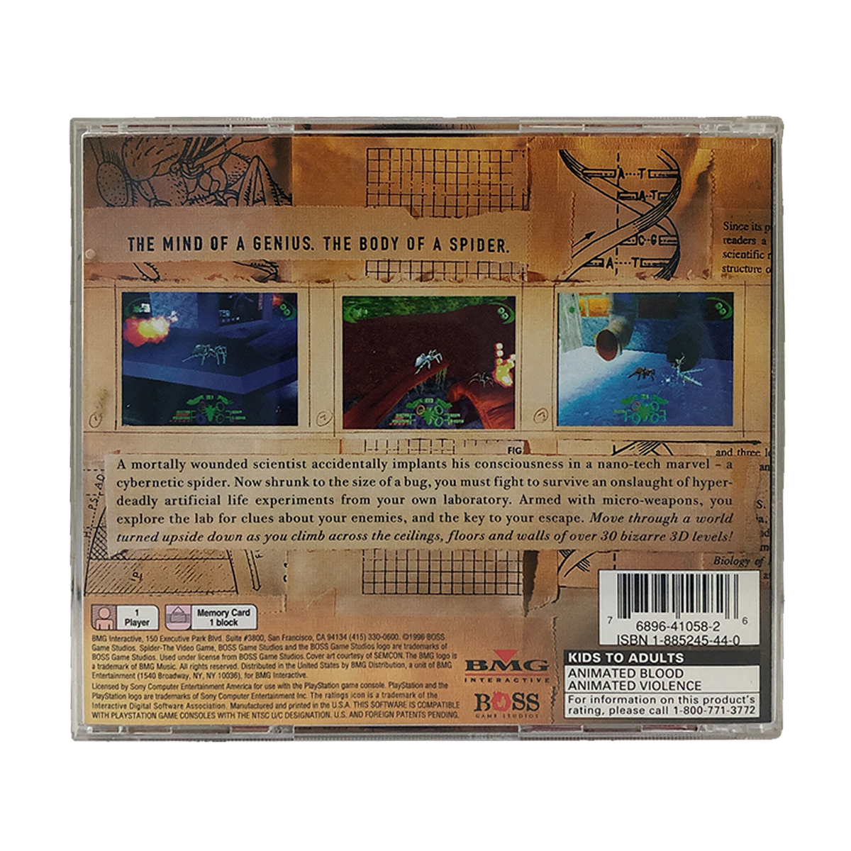 Jogo Spider: The Video Game - PS1 - MeuGameUsado