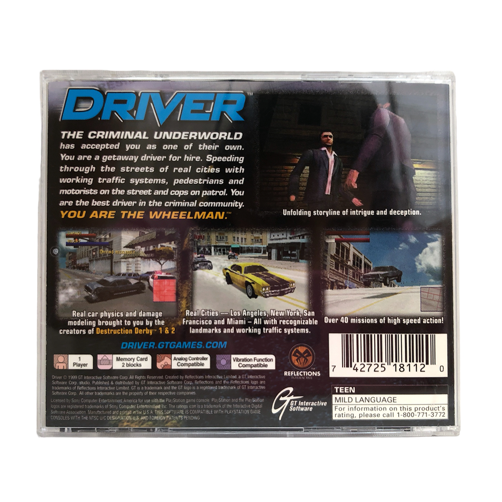 Jogo Driver - PS1 - MeuGameUsado