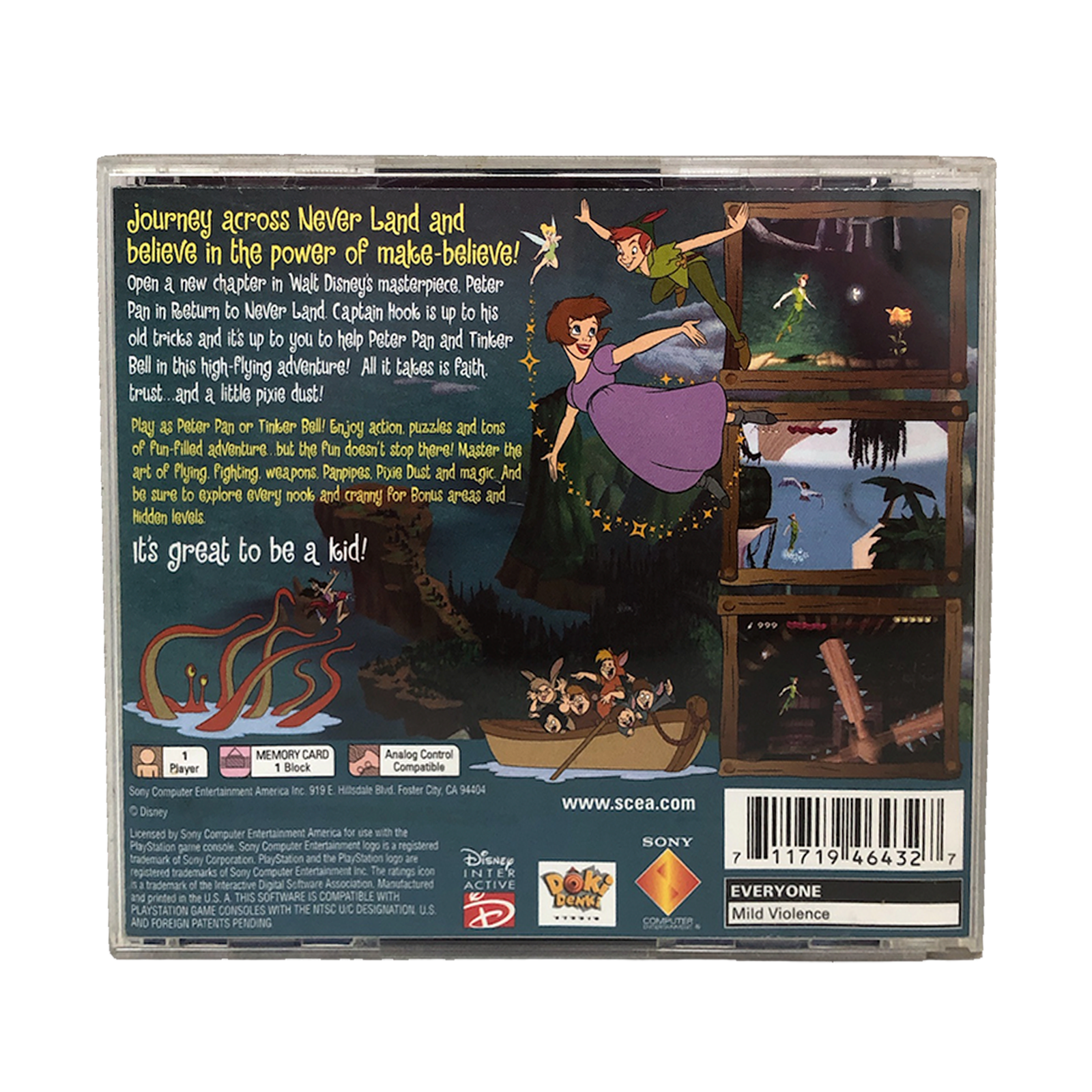 Jogo Peter Pan in Disney's Return to Neverland - PS1 - MeuGameUsado