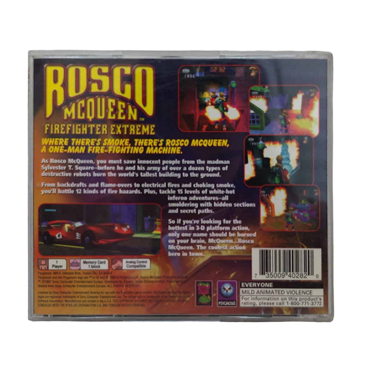 Jogo Rosco McQueen: Firefighter Extreme - PS1 - MeuGameUsado