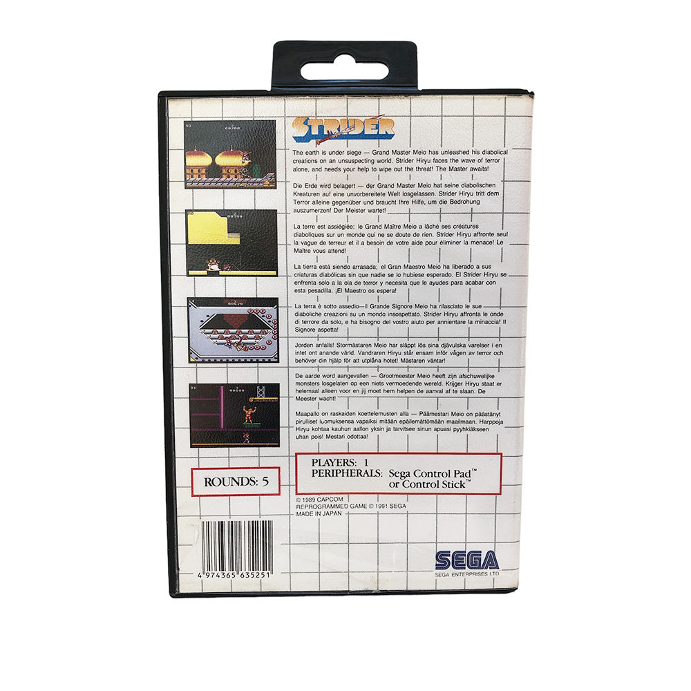 Jogo Strider - Master System - MeuGameUsado